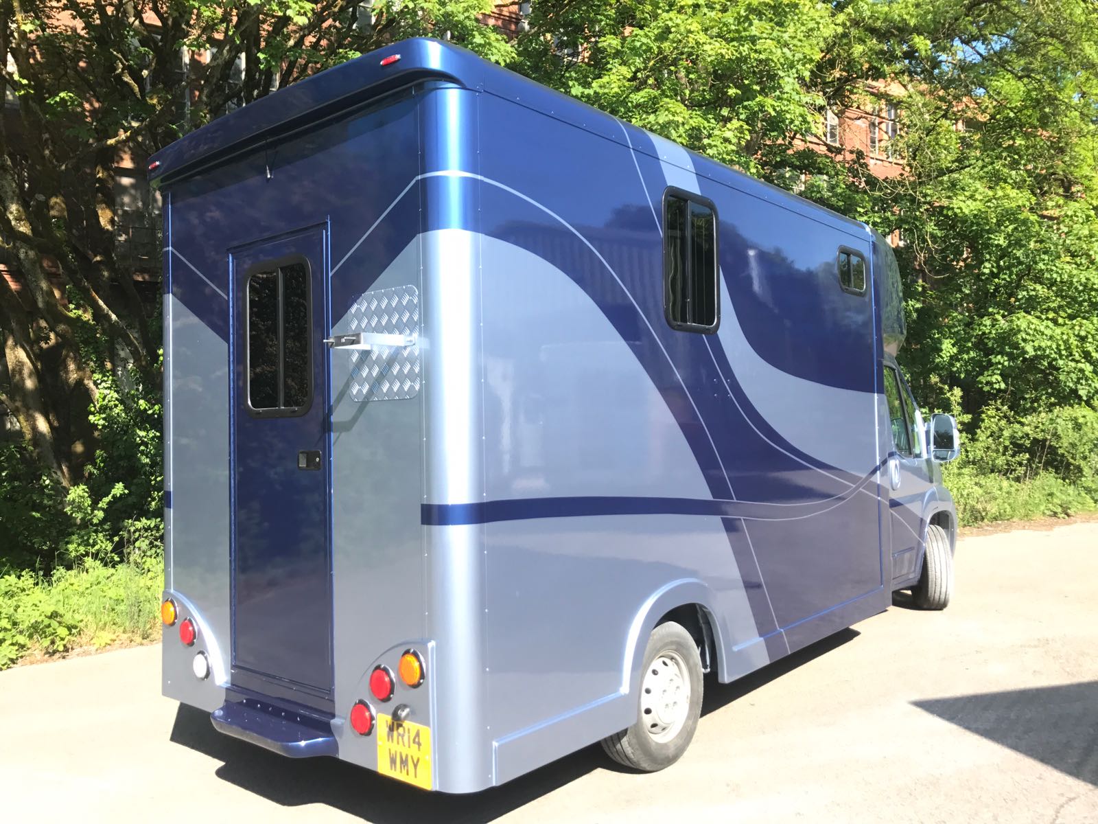 Light and Dark Blue Horse Box | Cooper Car & Commercial
